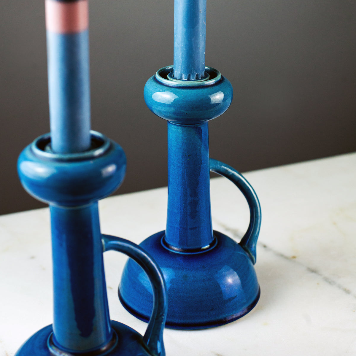 Pair of Japanese Vintage Candlesticks with Handle – fleurdetroit