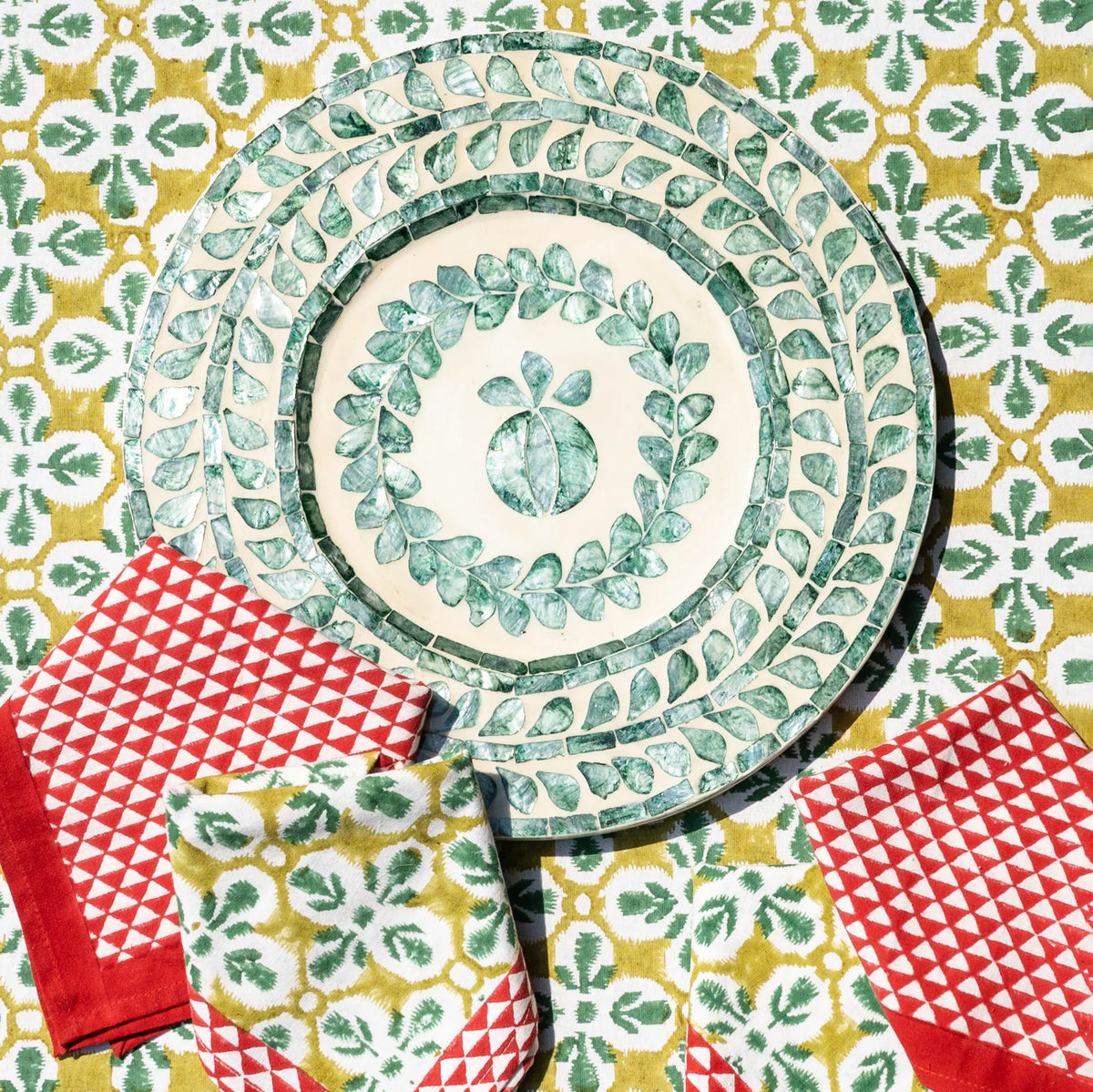 Capiz Shell Charger, Ivy, Set of 4 – fleurdetroit