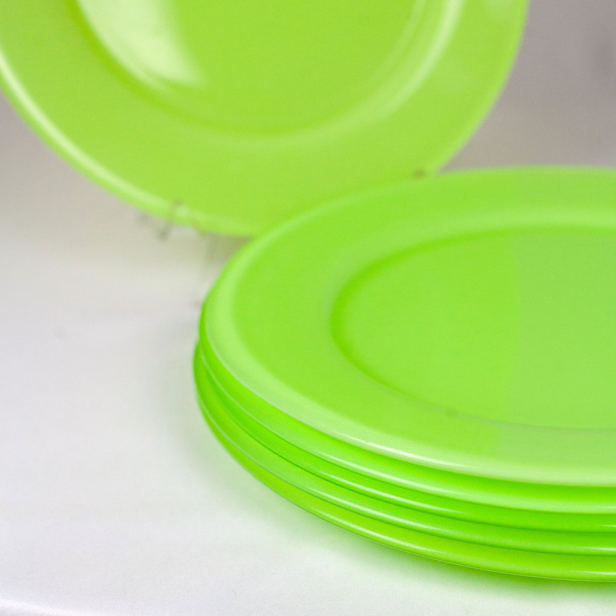 Vintage Green Glass Chargers, Set of 6 – fleurdetroit